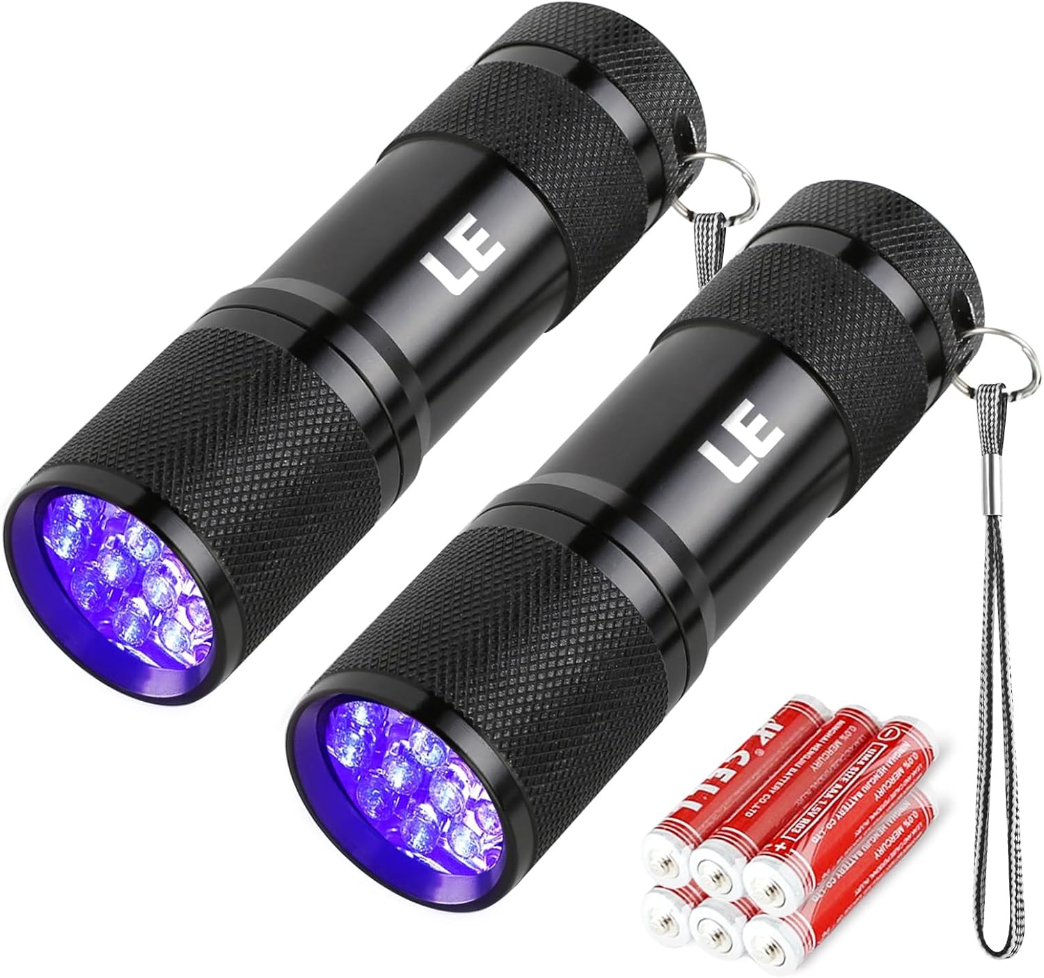 LE Small UV Flashlight, 395nm Portable Black Light, Ultraviolet Light ...